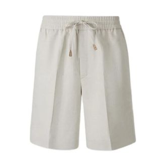 Brioni Homme, Shorts, Blanc, Taille: 2XL Linen/cotton Shorts