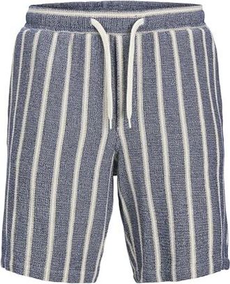 Jack & Jones Jpstjaiden Coba Stripe Jog Short SRT Sn, Ocean Cavern, XXL Hommes