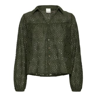 Ichi Ihluanne Shirt - - Blouses & Shirts - Damen - Gr&uuml;n - XL