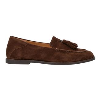Ovye By Cristina Lucchi Mocassins en daim &agrave; pampilles - Femme - Chaussures - Brun - Taille: 37 EU