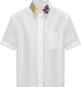 Marni Femme, Blouses et Chemises, Blanc, Taille: 38 FR Chemise &agrave; manches courtes
