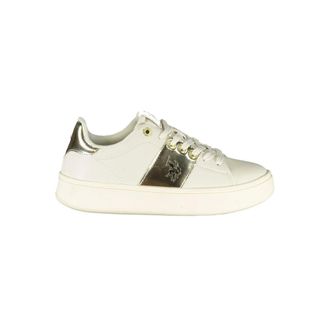 U.S.Polo Association U.s. Polo Assn., Femme, Chaussures, Beige, Taille: 37 EU Baskets Femme Beige avec Logo Iconique