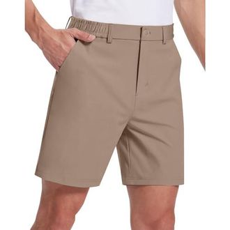 Generic Short chino pour homme, coupe droite, short de golf extensible pour le bureau, le travail classique, bermuda d&eacute;t&eacute; UPF 50+, short pour protection solai