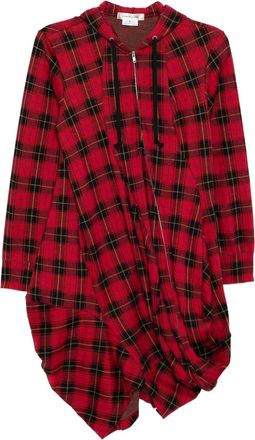 Comme Des Garçons Kariertes Kleid - Rot