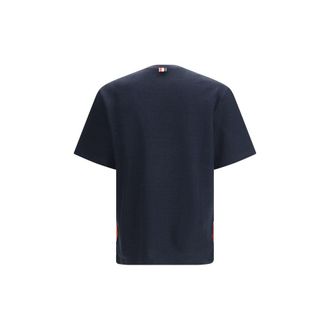 Thom Browne Mens Blue Cotton T-Shirt