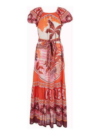 Miss June Peony Dress - Red