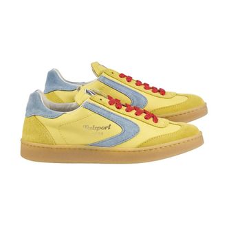 Valsport Gelb Blau Leder Wildleder Sneakers - - Shoes - Damen - Mehrfarbig - 38 EU