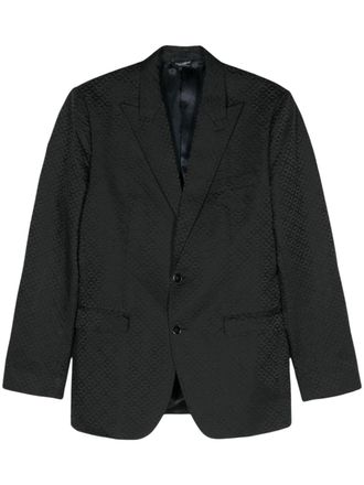 Dolce & Gabbana blazer en jacquard (années 2000) - Noir