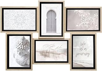 Atmosphera Atmosphera - P&ecirc;le - m&ecirc;le Moly - bois et verre - 6 photos - Noir