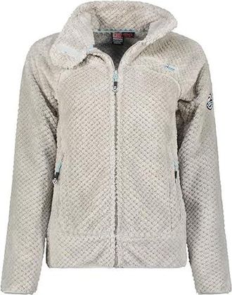 Geographical Norway Tropezienne Lady - Polaire Fine Femme Chaude Fermeture Zip - Veste Automne Hiver Printemps Chaud Femmes - Longues Manches Vetement Pull Fourrure Doux 