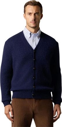 Brooks Brothers Homme, Pulls, Bleu, Taille: S Shetland Wool Cardigan
