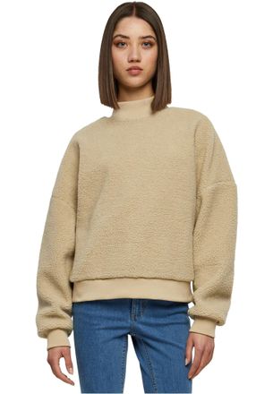 Urban Classics Damen Sweatshirt Ladies Sherpa Crewneck wetsand XXL