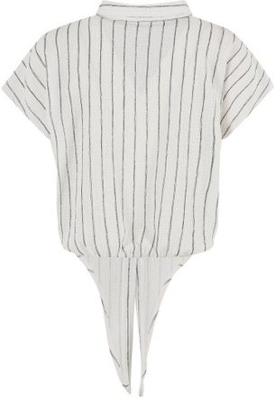 Urban Classics Klassische Bluse Urban Classics Ladies Structured Striped Tied Blouse