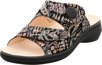 Think Think Camilla Damen chromfrei gegerbte nachhaltige Pantolette, Multicolour/Kombi 9050, 41 EU