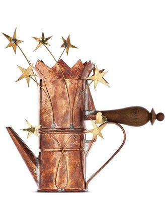 Alessi Vase in Kaffeekannenform - Braun