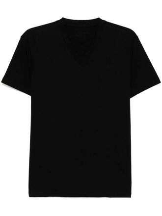 Prada t-shirt à col v (2014) - Noir
