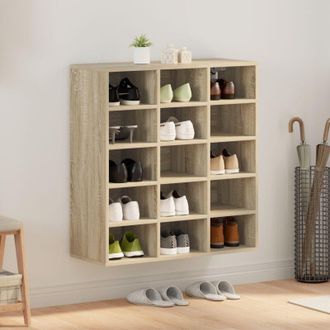 vidaXL Vidaxl - Cabinet &agrave; chaussures Ch&ecirc;ne sonoma 77.5 x 30 x 83.5 cm
