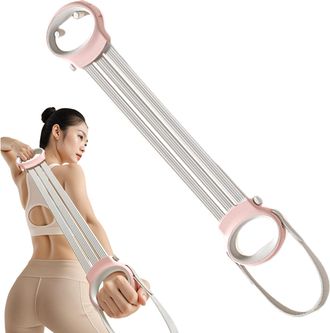 Generico Dehnbänder für Übungen, elastische Fitnessbänder, verstellbar, mehrstufig, rutschfest, robust, für Yoga und Pilates