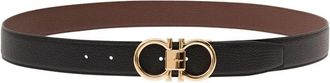 Ferragamo Gancini G&uuml;rtel mit verstellbarem Riemen - - Accessories - Herren - Schwarzk - 85 CM