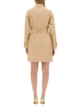 Michael Michael Kors 100% Cotton Trench Coat - Beige