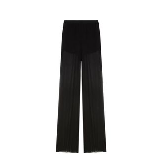 Nensi Dojaka Pantalon flare en soie