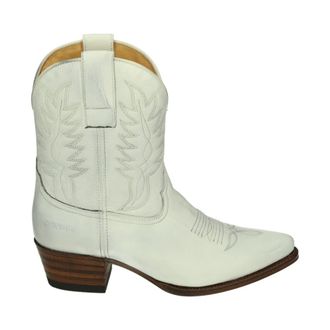 Sendra Westernstiefel Hellgrau Leder - - Shoes - Damen - Grau - 40 EU