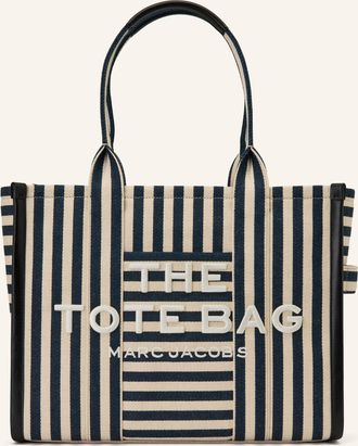 Marc Jacobs Shopper The Large Tote Striped Canvas blau