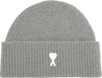 Ami Caps & Mützen - Ami De Coeur Beanie aus Alpakawolle - Gr. ONE SIZE - in Weiß - für Damen