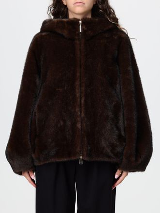 Simona Corsellini Kurze Kapuzenjacke aus Kunstpelz von