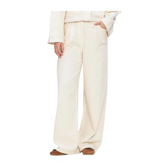 Knit-ted Wide Hosen - - Trousers - Damen - Beige - L
