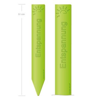 Cazador-del-Sol das Original | sunart - Leuchtstele | 1 Stück | Entspannung - Leuchtstele grün | Höhe 51 cm