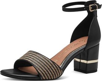 Marco Tozzi Sandale à talon by Guido Maria Kretschmer 2-28365-42 Femme, Noir Comb, 36 EU