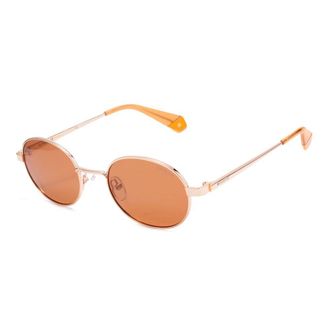 Polaroid Goldene Metallsonnenbrille