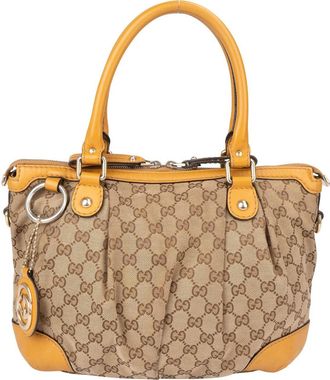 Gucci Crossbody Bags - Gucci GG Monogram Sukey Handbag - Gr. unisize - in Braun - für Damen