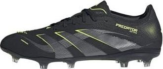 adidas Predator Pro Firm Ground Chaussures unisexes pour adulte, Noir Carbone Citron Lucid, 8.5 Women/7.5 Men