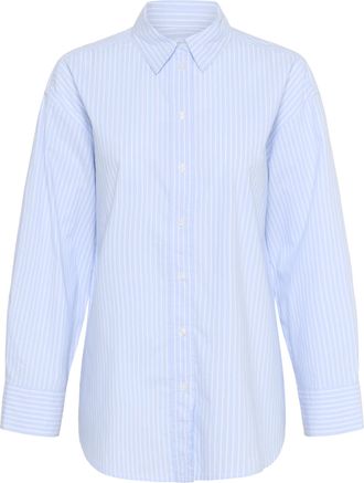 Part Two Part Two Damen Savannapw Relaxed Fit Long Sleeve Shirt, Blau gestreift, 40