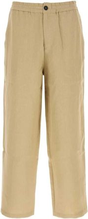 Le Kasha Homme, Pantalons, Beige, Taille: L Linen Pant