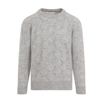 Brunello Cucinelli Homme, Pulls, Gris, Taille: 2XL Pull Gris