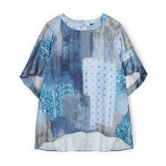 Fiorella Rubino Damen, Blusen & Hemden, Blau, M/LGr&ouml;&szlig;e