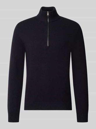 Cinque Regular Fit Strickpullover mit Troyer-Kragen