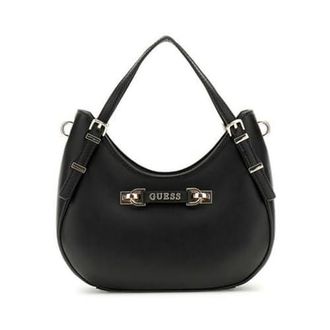 Guess Lefia Small Satchel, Cartable Femme, Noir, Taille Unique