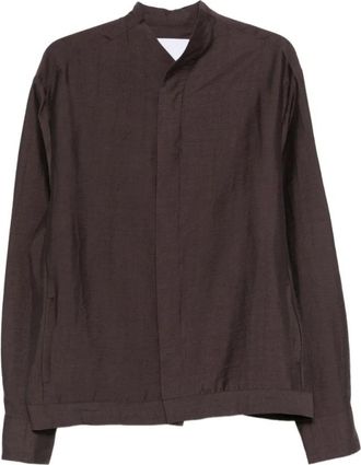 Costumein Homme, Vestes, Brun, Taille: XL Base Collarless Jacket