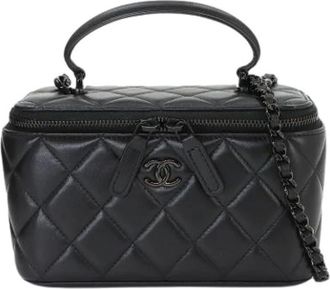 Chanel Pre-owned Vintage Mini Vanity Bag - Femme - Pre-owned - Noir - Taille: ONE Size
