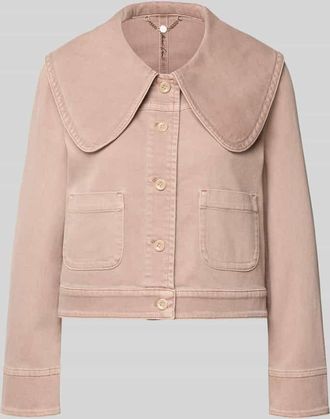 Marc Cain Regular Fit Jeansjacke mit Umlegekragen