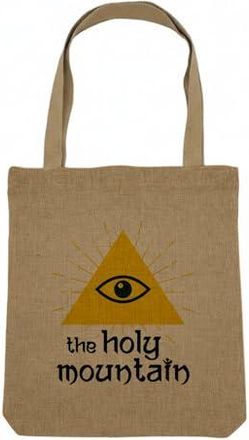 Fabulous Sac Shopping Tote Bag Aspect Lin - The Holy Mountain Voyage Montagne Film - Sac de Courses Toile Epaisse 360g Beige Naturel Cabas Port&eacute; Epaule Solide 