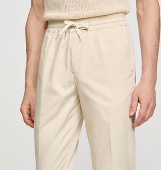 Sandro Pantalon droit &eacute;lastiqu&eacute;