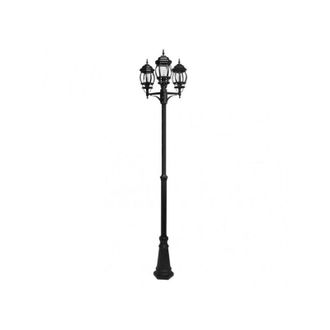 Fabrilamp Fabrilamp - Caelum lampadaire ext&eacute;rieur en aluminium 3xe27 noir ip45 228x55x55 cm