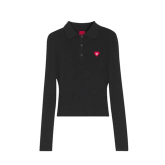 HUGO BOSS Hugo - Oberteile > Poloshirts - - Tops - Damen - Schwarzk - M