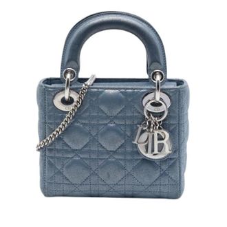 Dior Sac &agrave; main Lady Dior doccasion - Femme - Pre-owned - Bleu - Taille: ONE Size