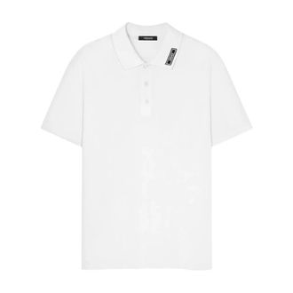 Versace Besticktes Poloshirt Wei&szlig; - - Tops - Herren - Wei&szlig; - S